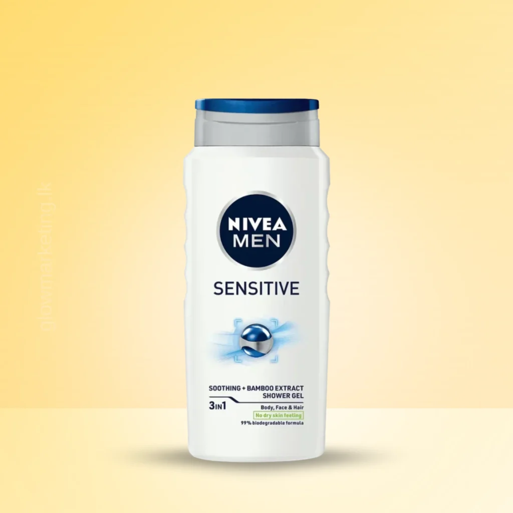 Nivea Men Sensitive Shower Gel 400ml – Gentle & Soothing